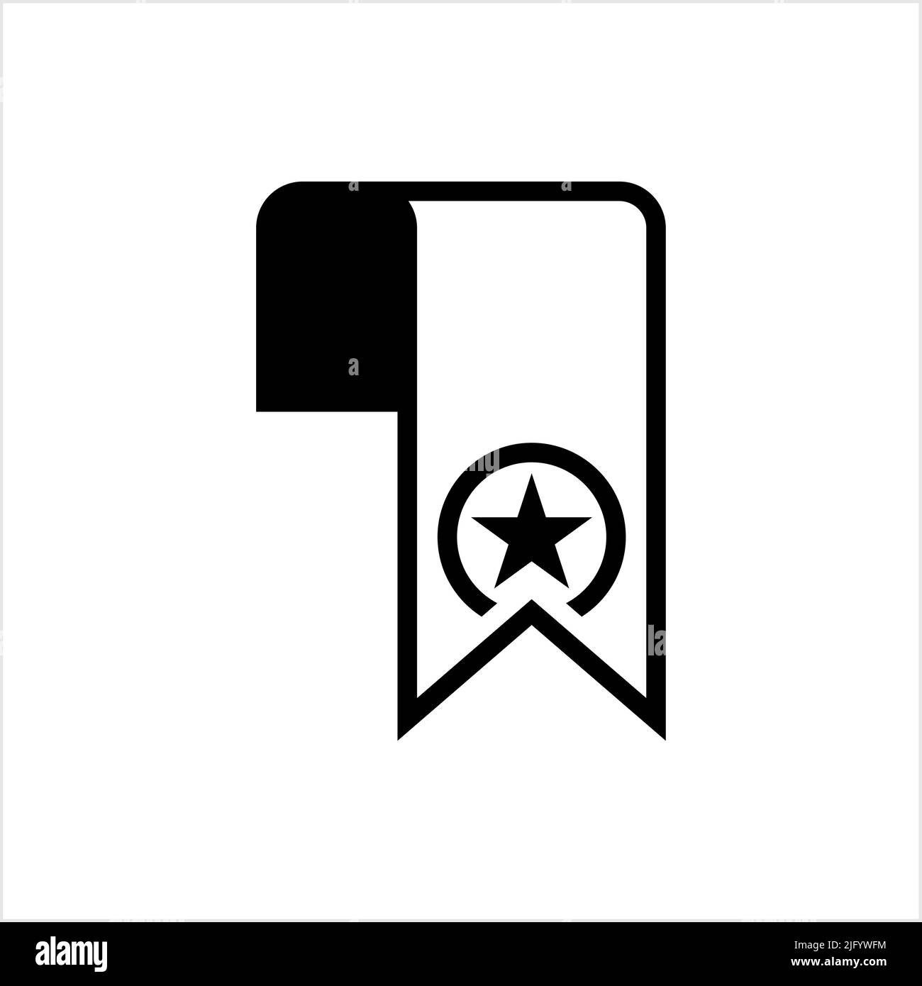 Bookmark Icon, Page Mark, Current Page Marker Vector Art Illustration ...