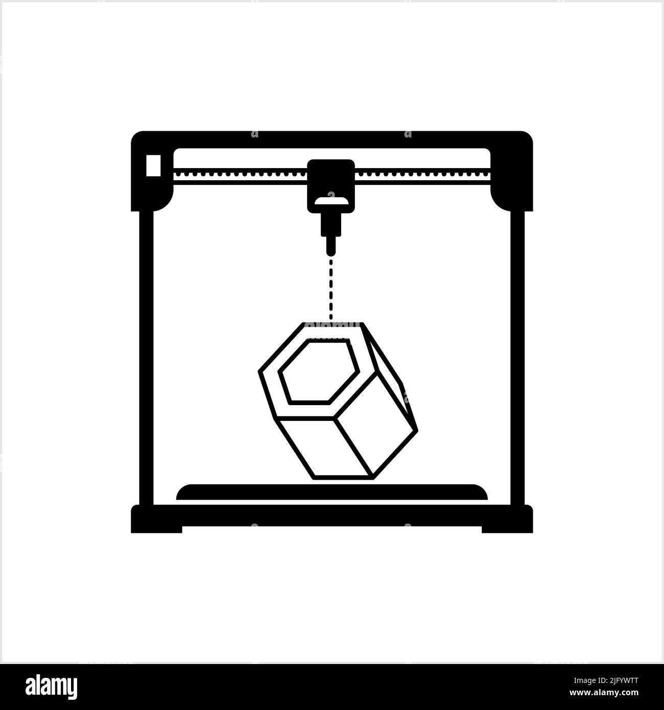 3d printer vector vectors Black and White Stock Photos & Images - Alamy