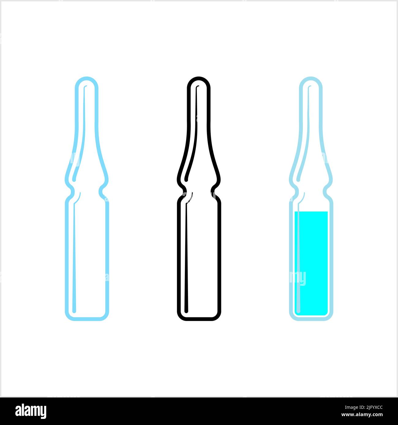Injection Vial Icon, Vaccine Medicine Vector Art Illustration Stock ...