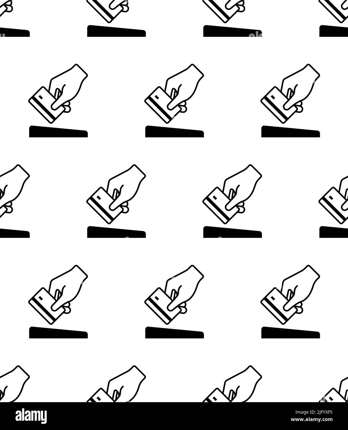 Customer swiping credit card Stock Vector Images - Alamy