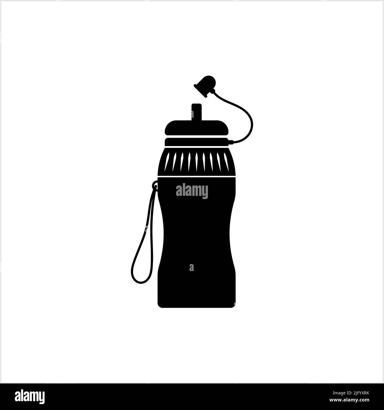 Water Bottle Icon, Mineral Water Bottle Vector Art Illustration Stock ...