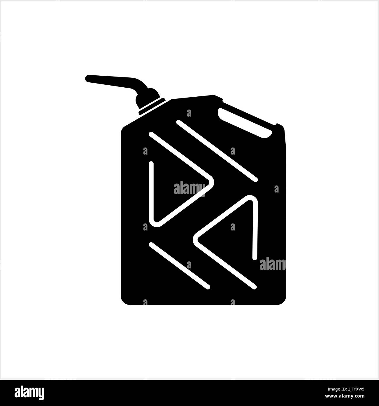 Gasoline Can Icon, Fuel Can Vector Art Illustration Stock Vector Image ...