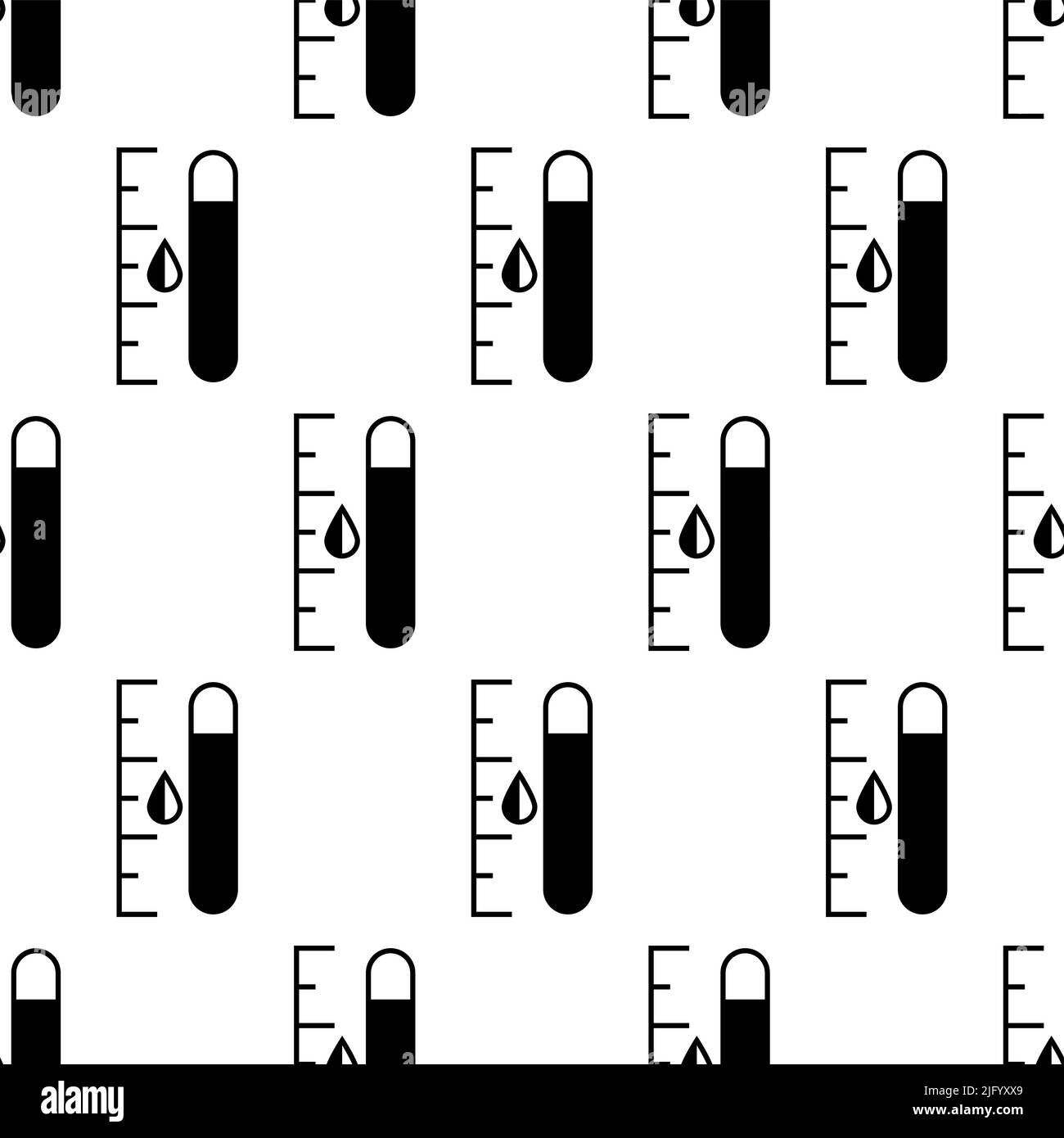 Ink Level Icon Seamless Pattern, Liquid Level Icon Vector Art ...