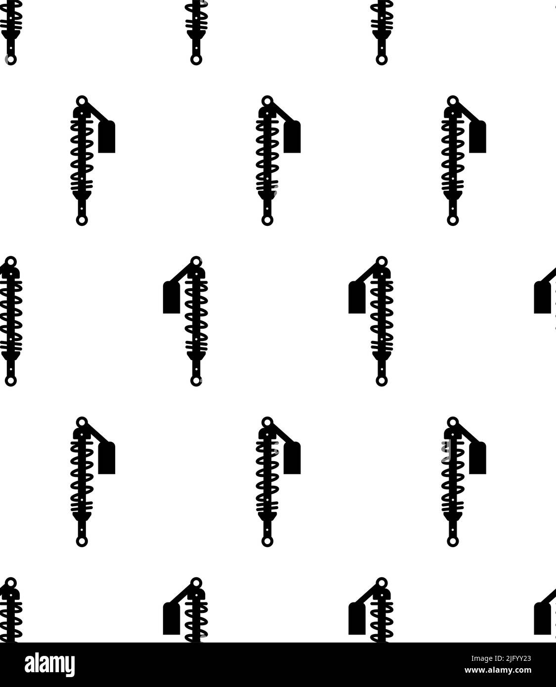Shock Absorber Icon Seamless Pattern, Device To Absorb And Damp Shock ...