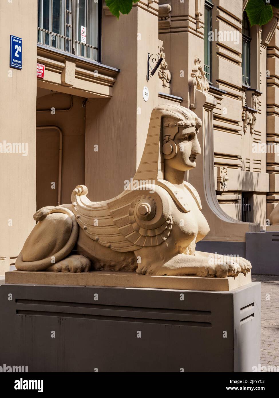 Art Nouveau Architecture, 2 Albert Street, Riga, Latvia, Europe Stock ...