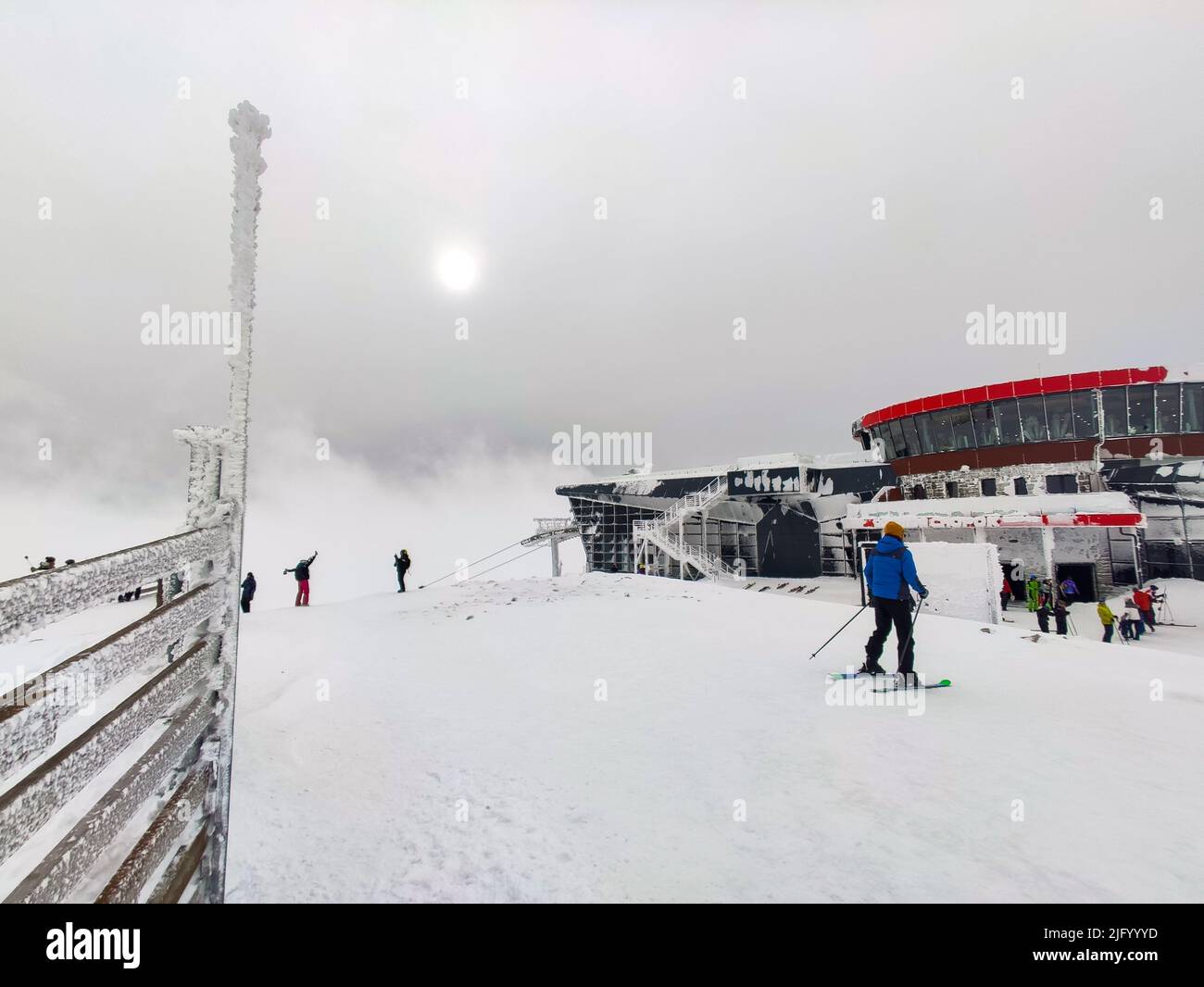 top station of jasna ski resort in Slovakia winter season Stock Photo ...