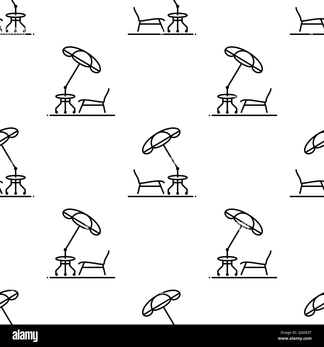 Lawn chair vector hi-res stock photography and images - Alamy