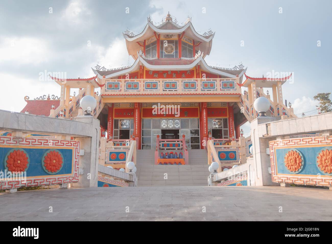 The facade of Chinese Spiritual Temple in Cebu, Philippines Stock Photo ...