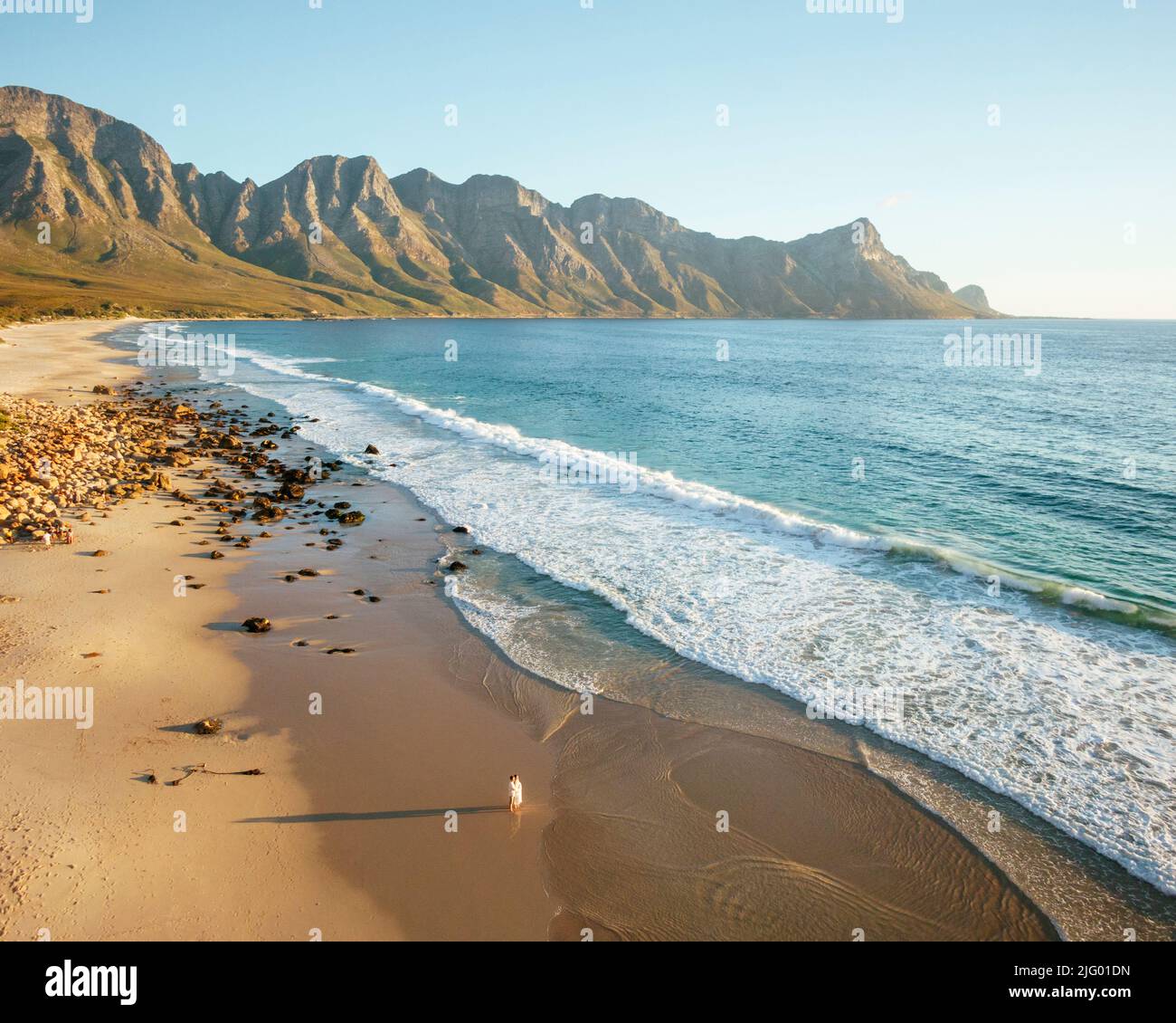 Aerial view of Kogel Bay, Western Cape, South Africa, Africa Stock ...