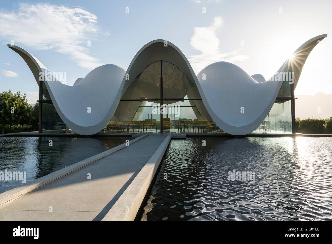Exterior of Bosjes Chapel, Worcester, Western Cape, South Africa ...