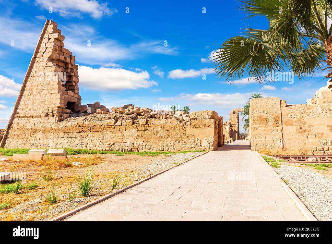 Eighth pylon view of Karnak Temple, Luxor, Egypt Stock Photo - Alamy