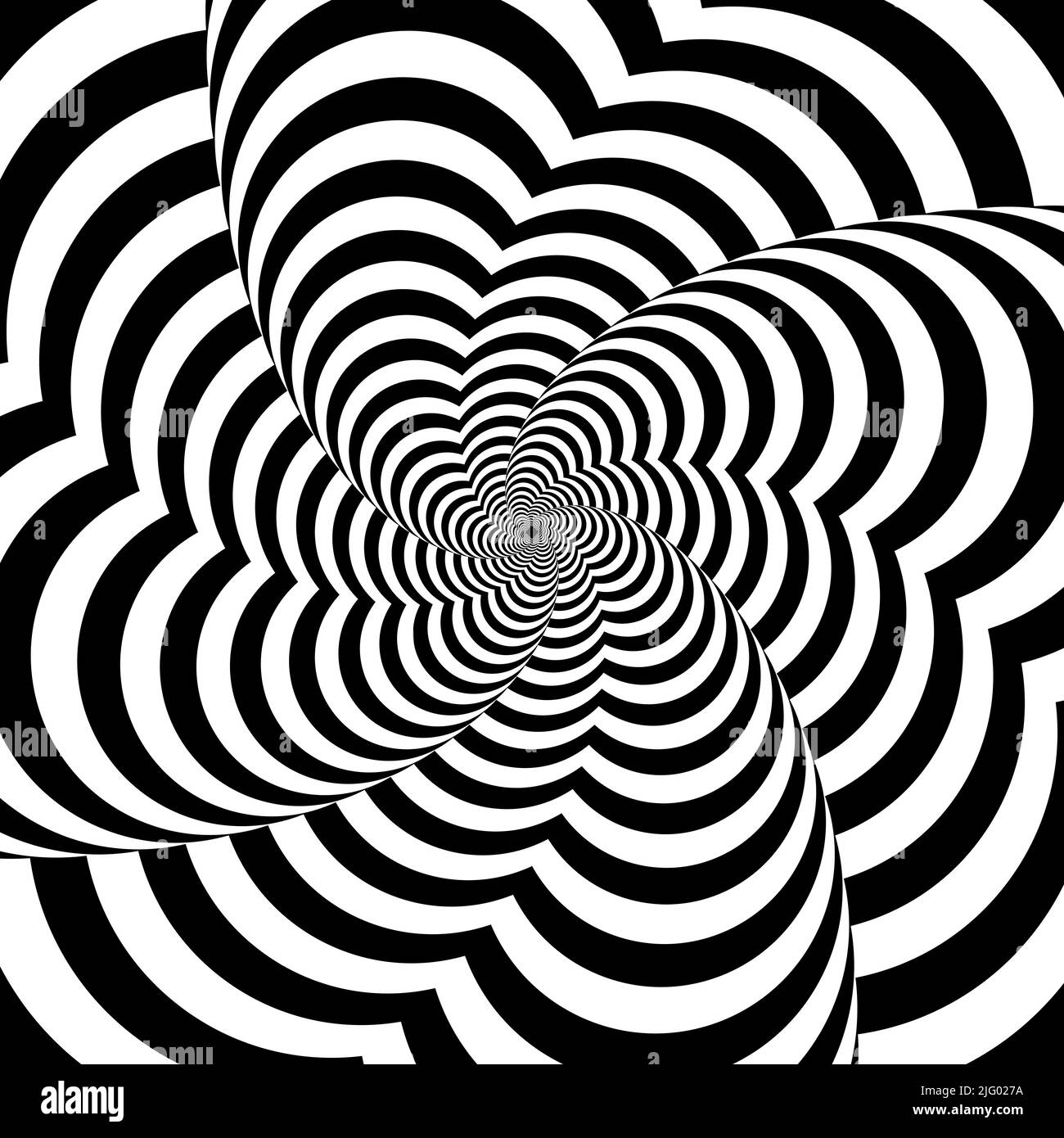 Black and white abstract striped background. Optical art Stock Vector ...