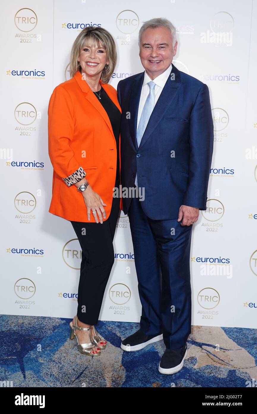 Ruth Langsford and Eamonn Holmes arriving for the TRIC Awards 2022 at ...