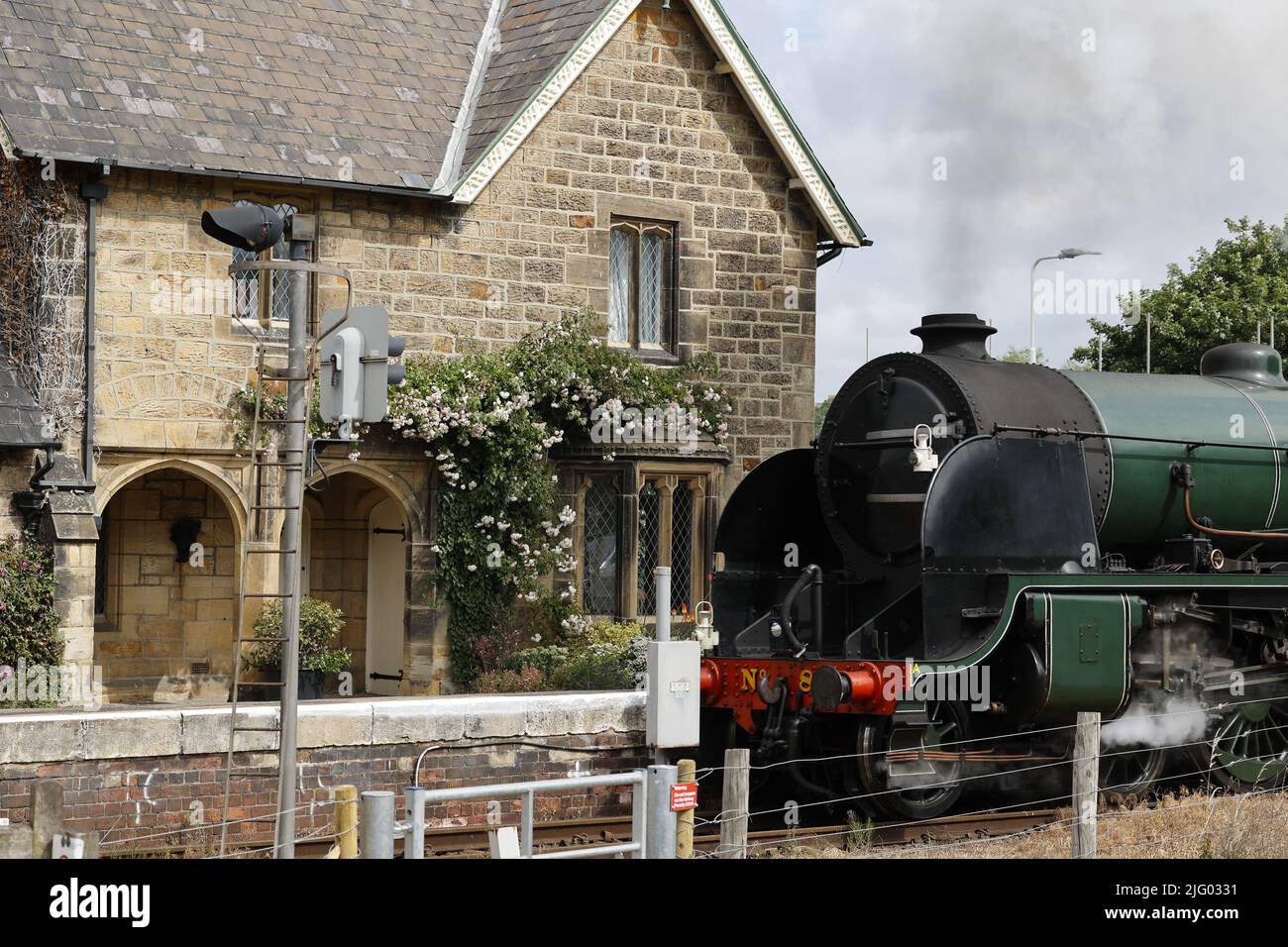 Green steam train hi-res stock photography and images - Alamy