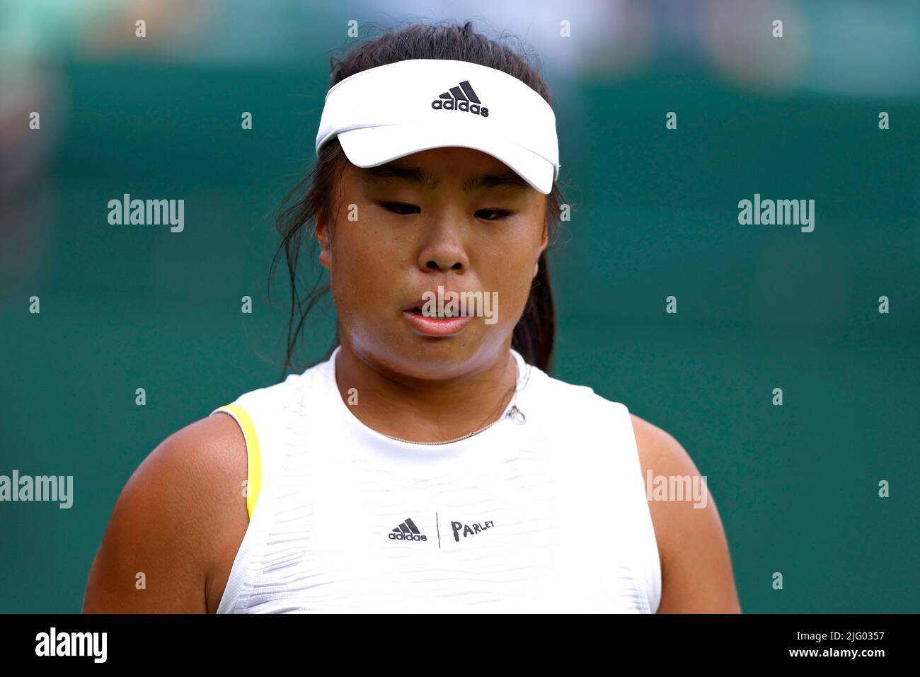 Mingge Xu in action against Isabelle Kruger in the third round of the ...