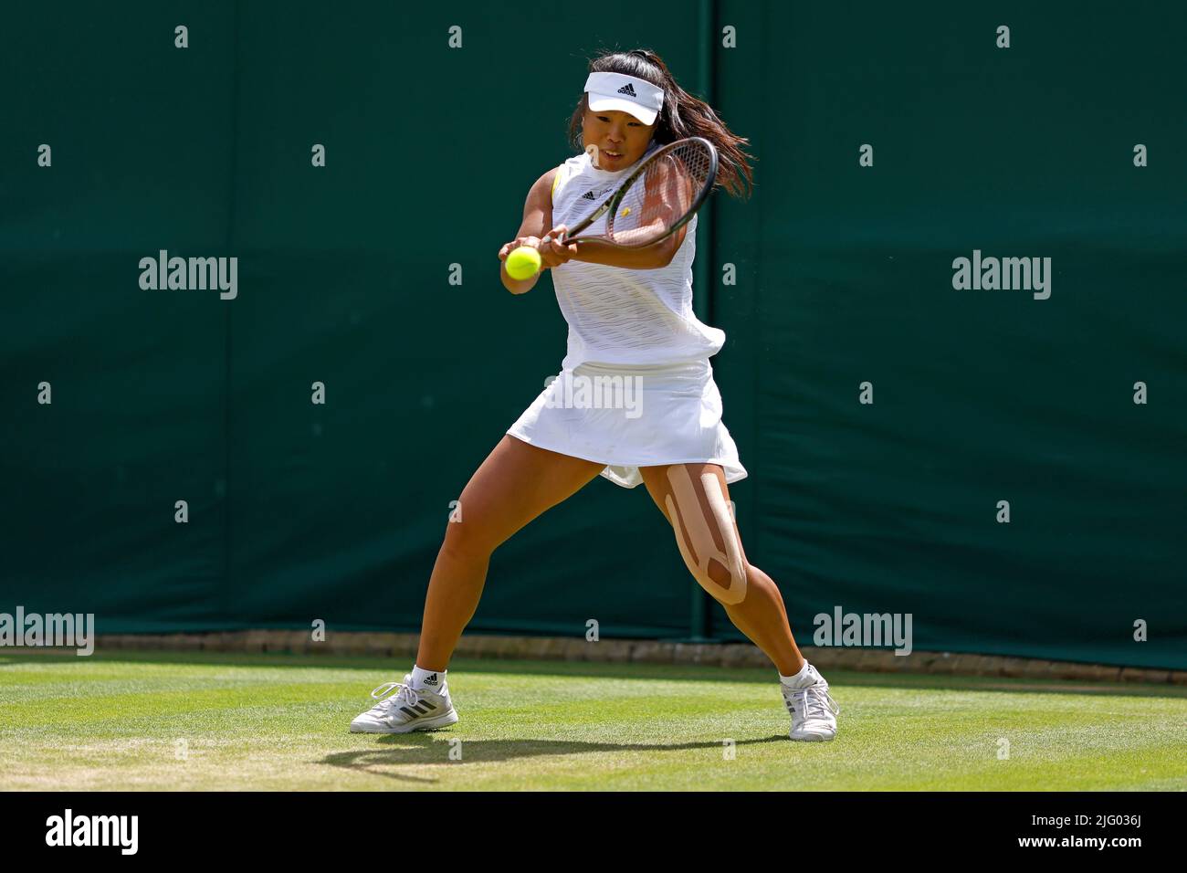 Mingge Xu in action against Isabelle Kruger in the third round of the ...