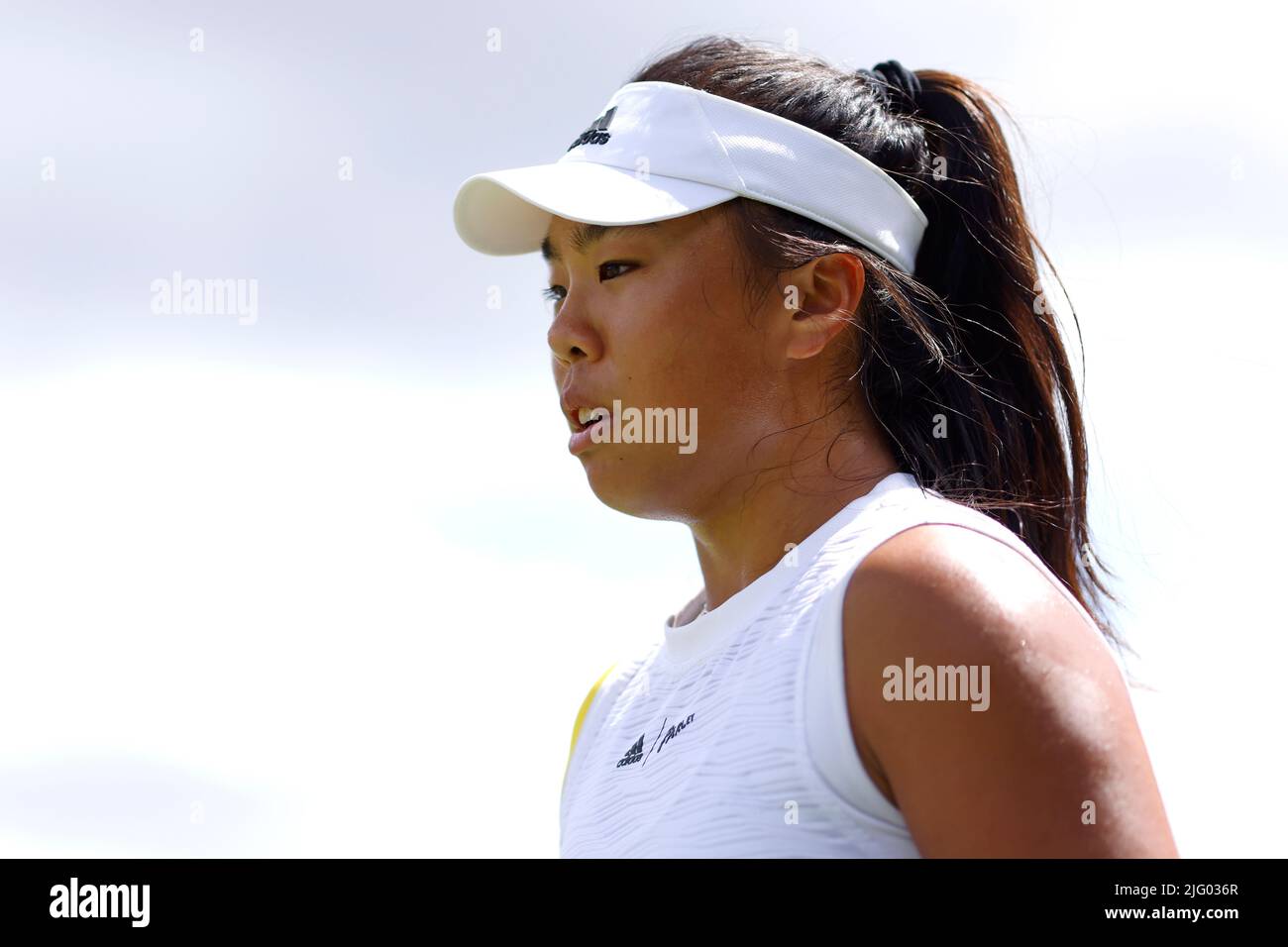 Mingge Xu in action against Isabelle Kruger in the third round of the ...