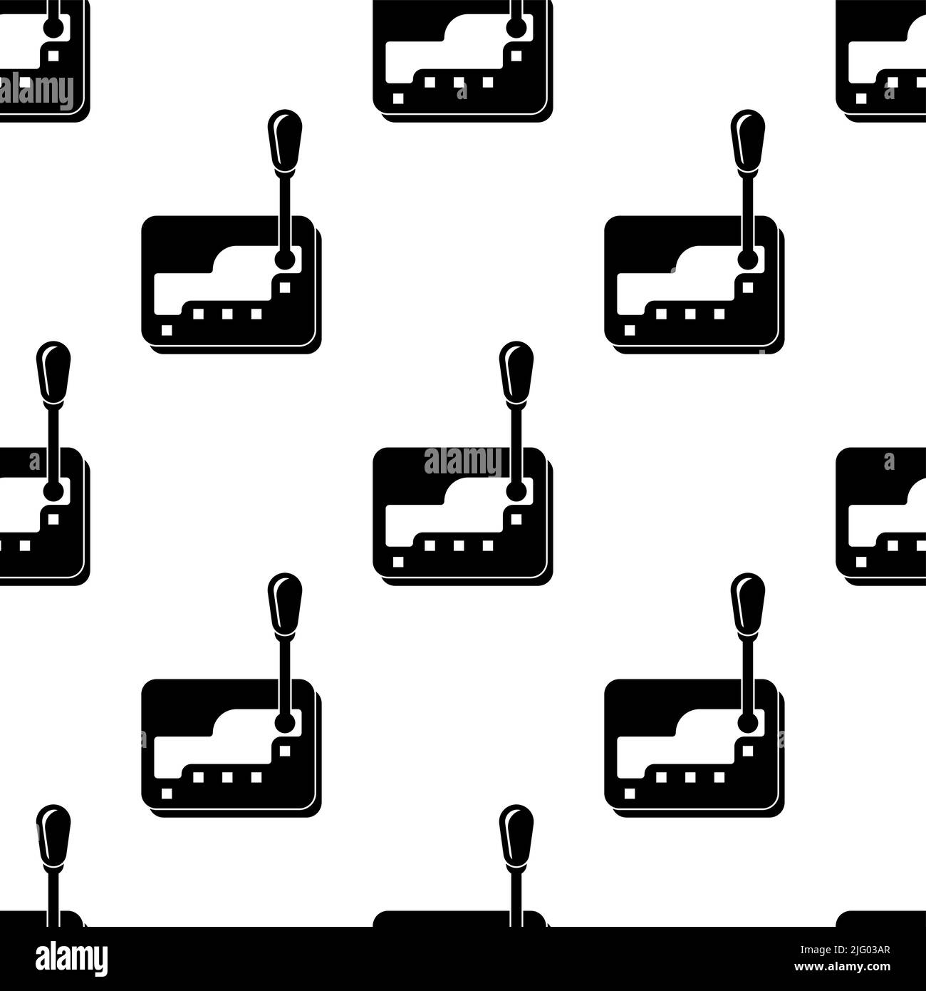 Automatic Gear Icon Seamless Pattern, Self Shifting Gear Transmission ...