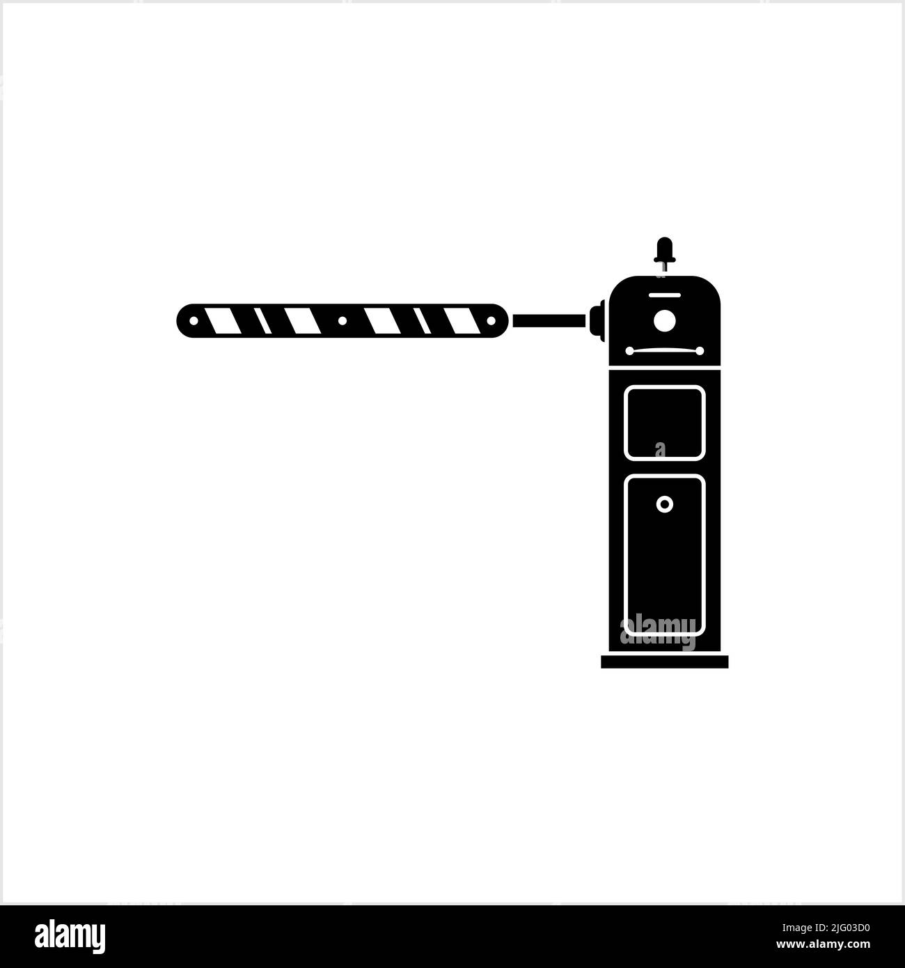 Boom gate barrier warning Stock Vector Images - Alamy