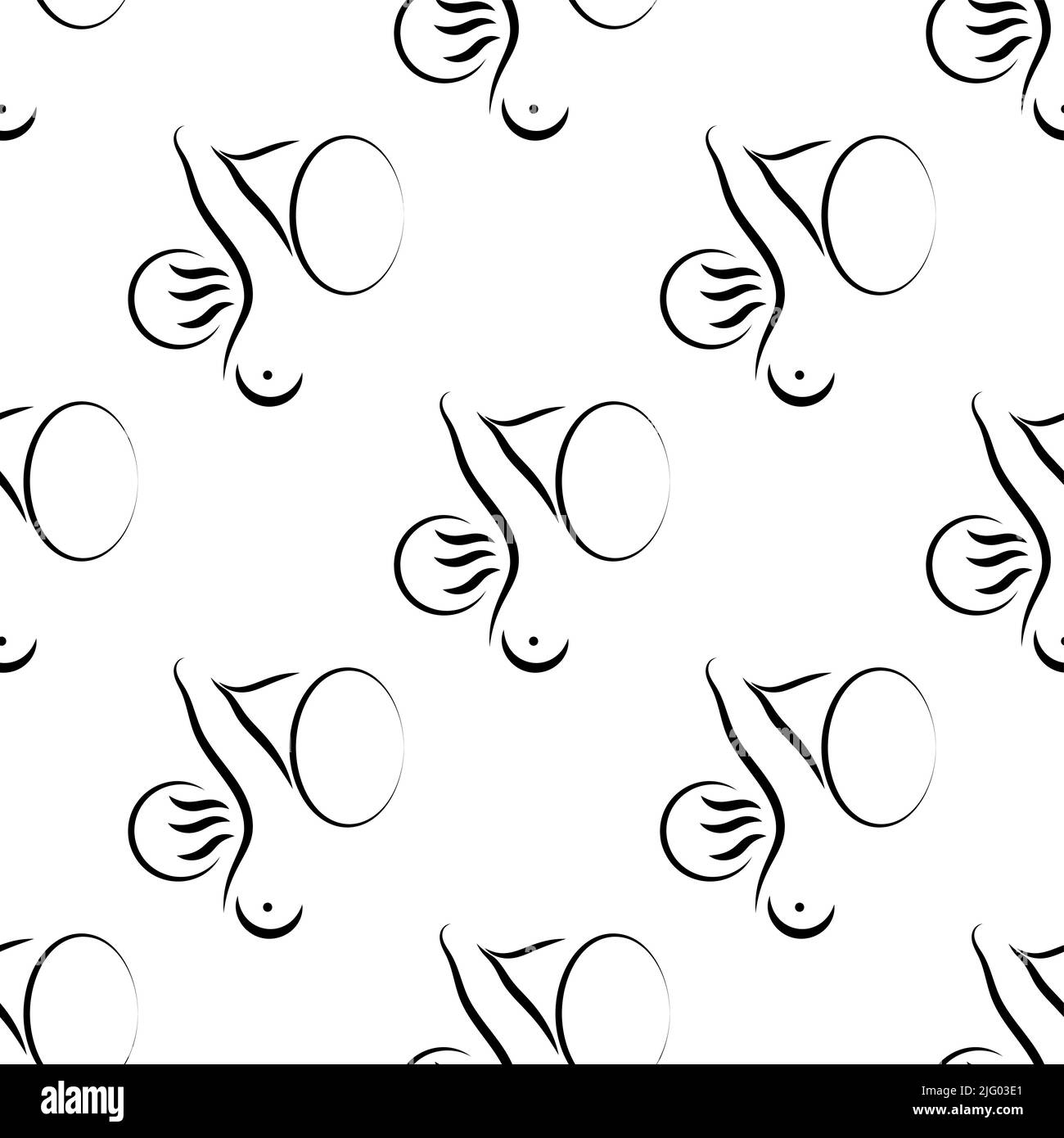 Body Odour Icon Seamless Pattern, Human Bacterial Activity Smell, Sweat ...