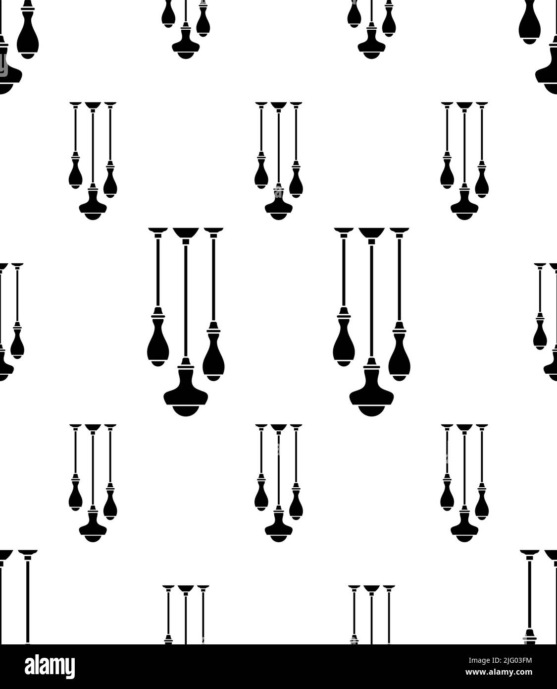 Ceiling Lamp Icon Seamless Pattern, Home Ceiling Hanging Lighting Lamp ...