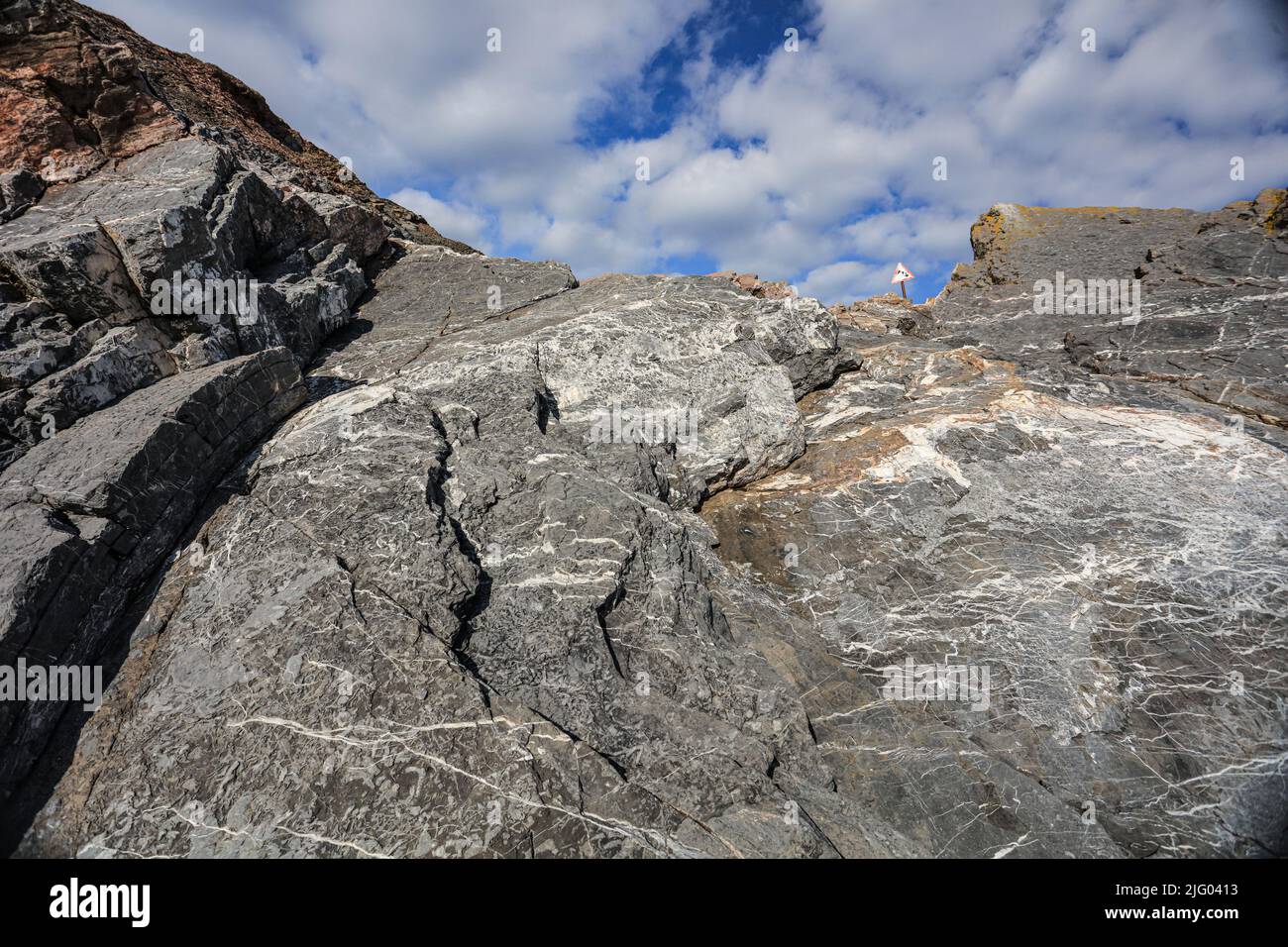 Triangle Point is a small promontory of overturned Middle Devonian ...