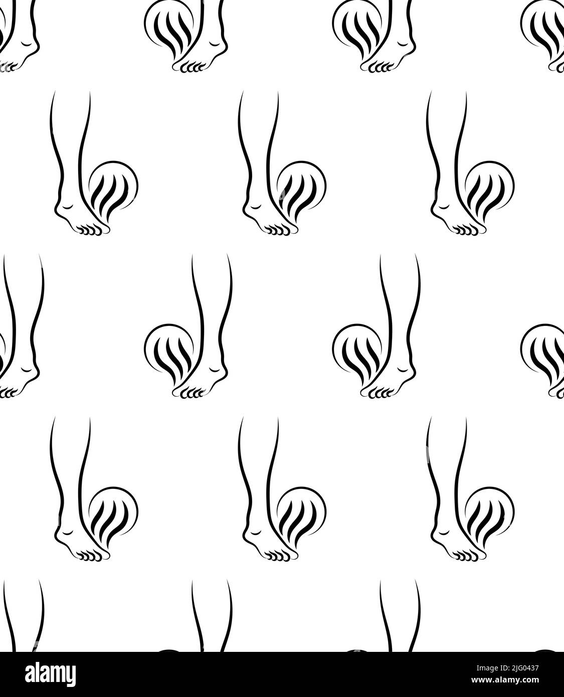 Feet Odour Icon Seamless Pattern, Body Odour Icon, Human Bacterial ...