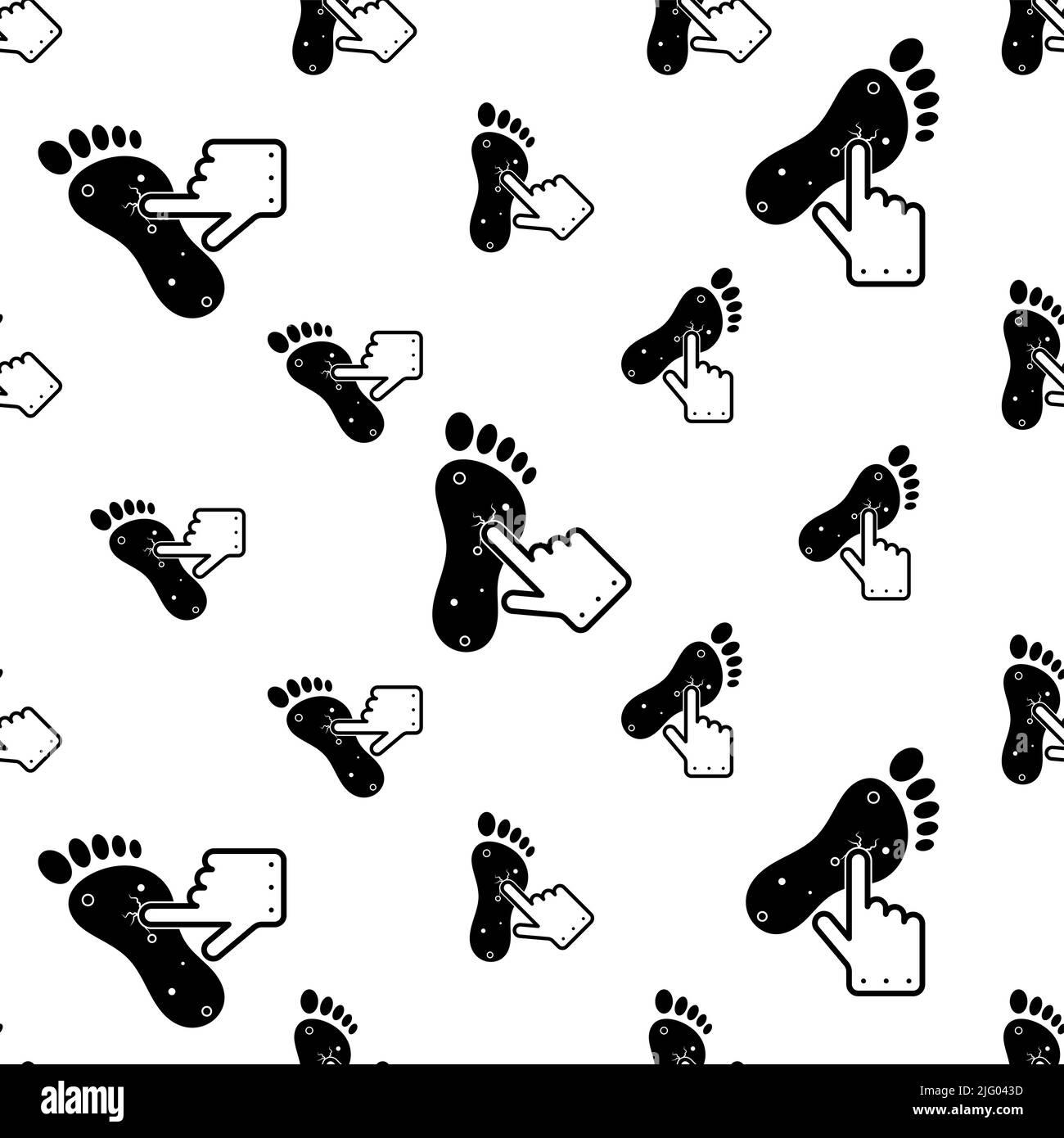 Foot Treatment Icon Seamless Pattern Vector Art Illustration Stock ...