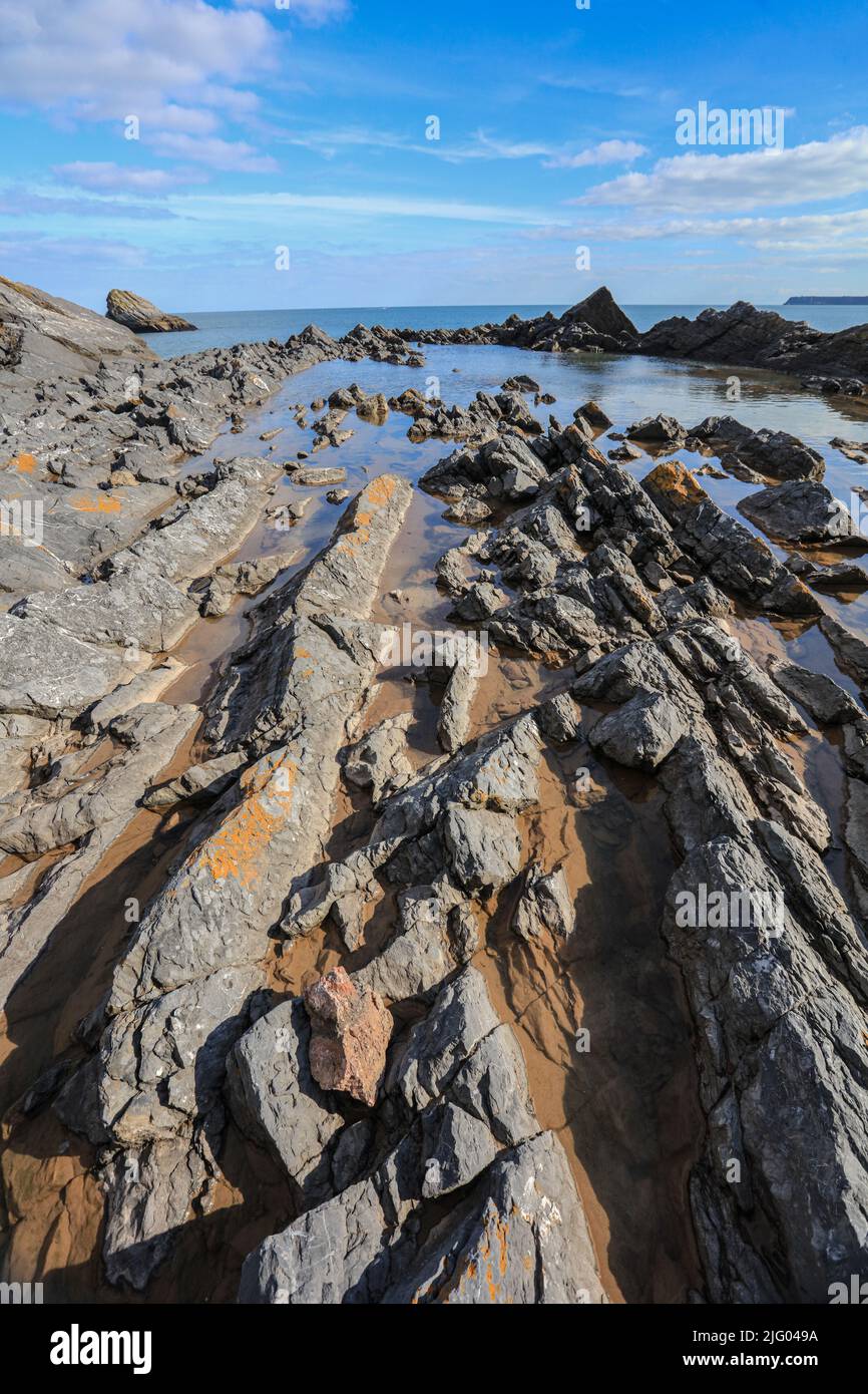 Triangle Point is a small promontory of overturned Middle Devonian ...