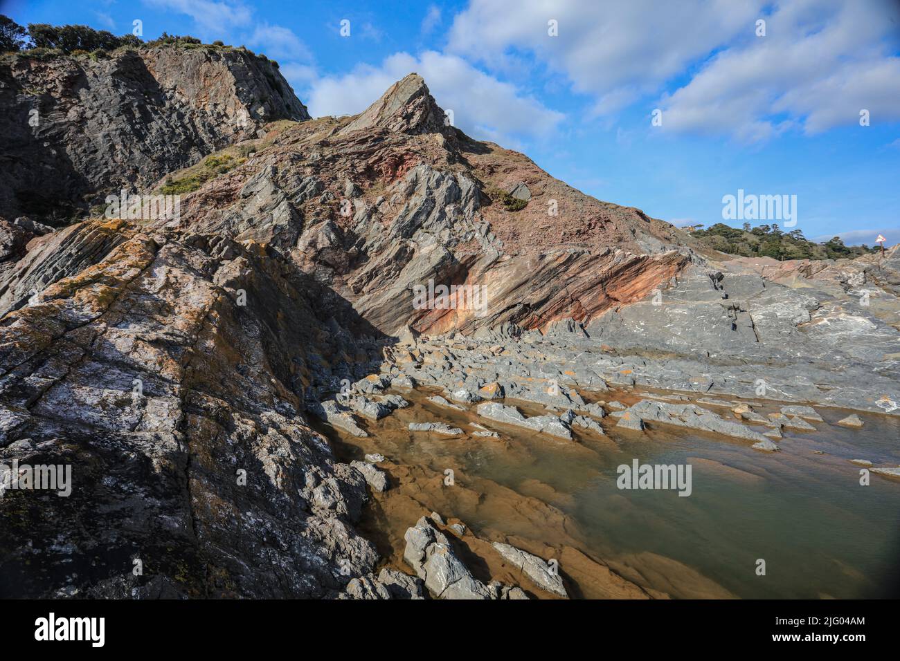 Triangle Point is a small promontory of overturned Middle Devonian ...