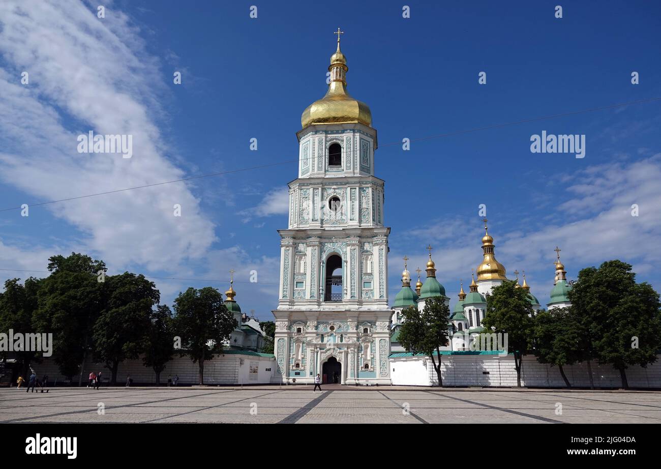 Kyiv, Ukraine June 16, 2021: Hagia Sophia or Kiev Sophia Cathedral - a ...