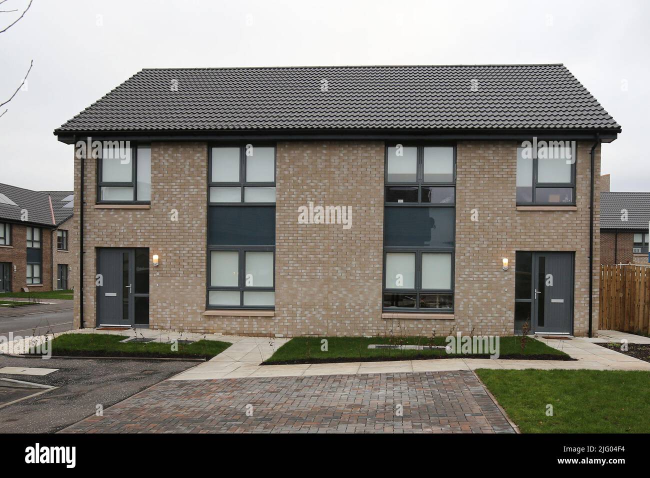 Govanhill, Glasgow Scotland, UK. Newly constructed social housing by ...