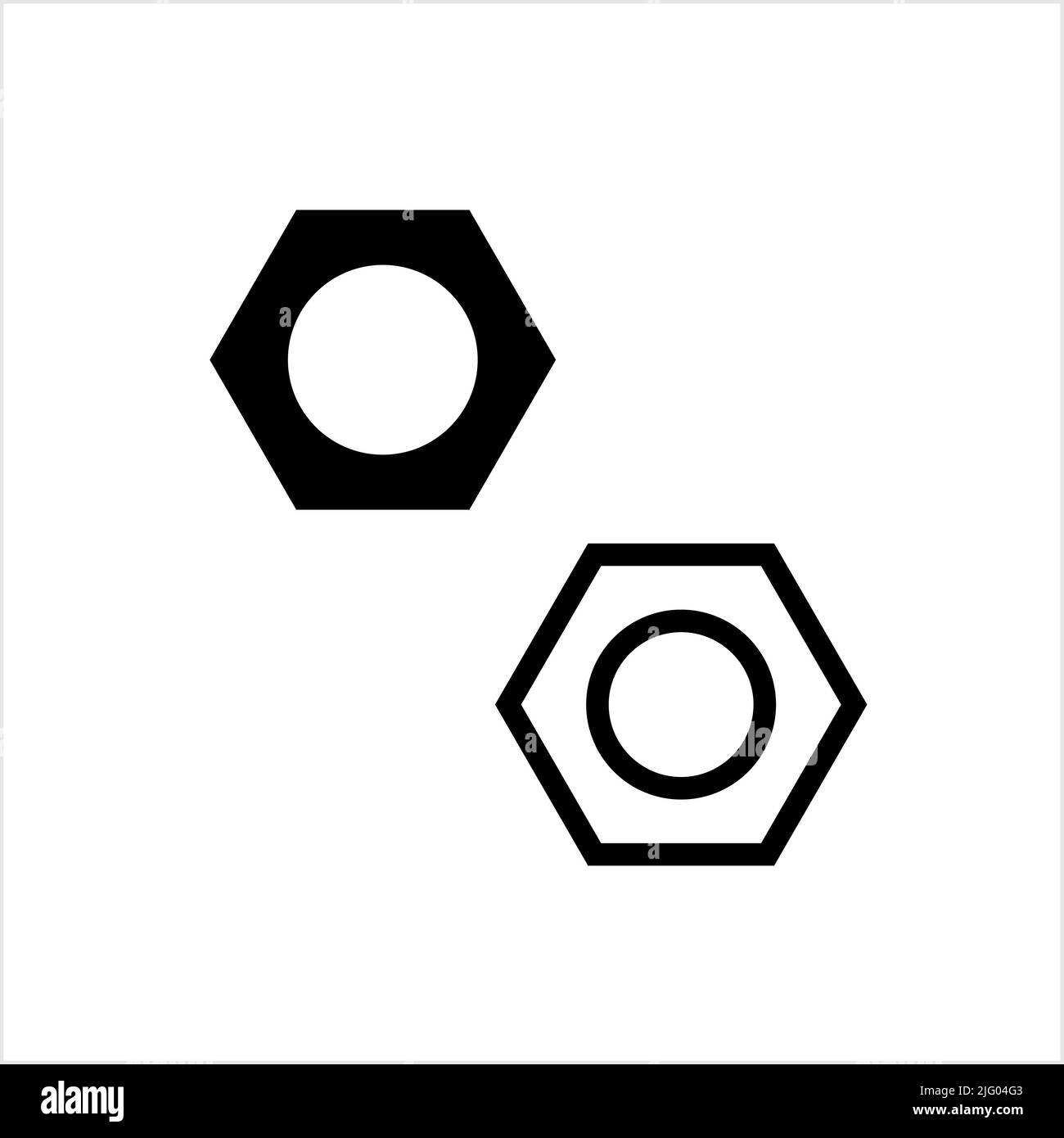 Hex fastener Black and White Stock Photos & Images - Alamy