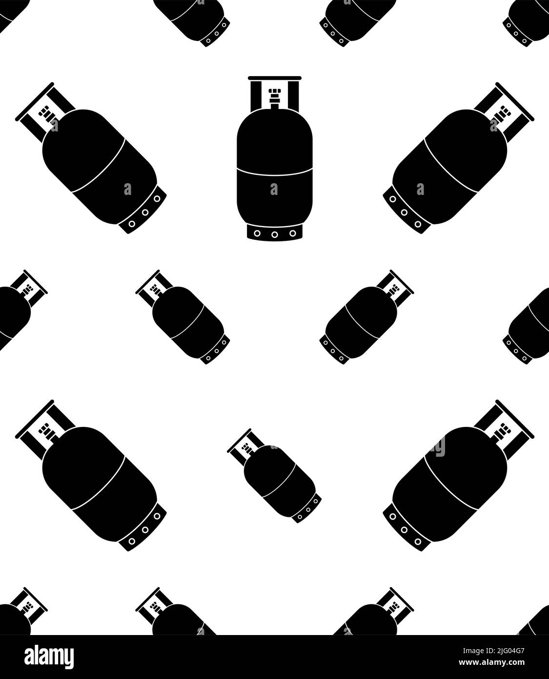 Lpg Cylinder Icon Seamless Pattern, Liquefied Petroleum, Liquid ...