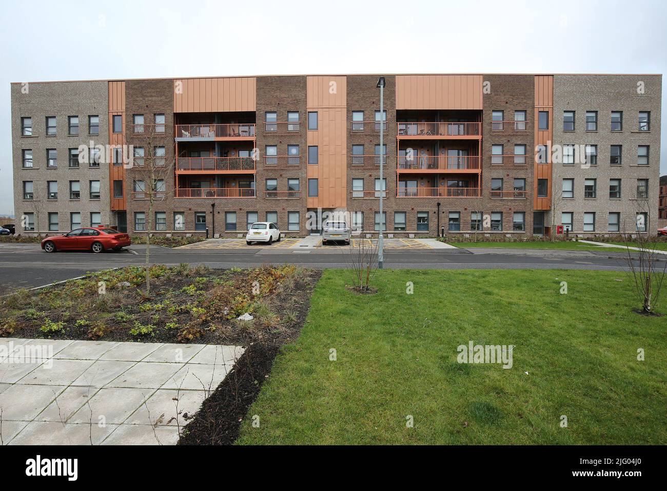 Govanhill, Glasgow Scotland, UK. Newly constructed social housing by ...