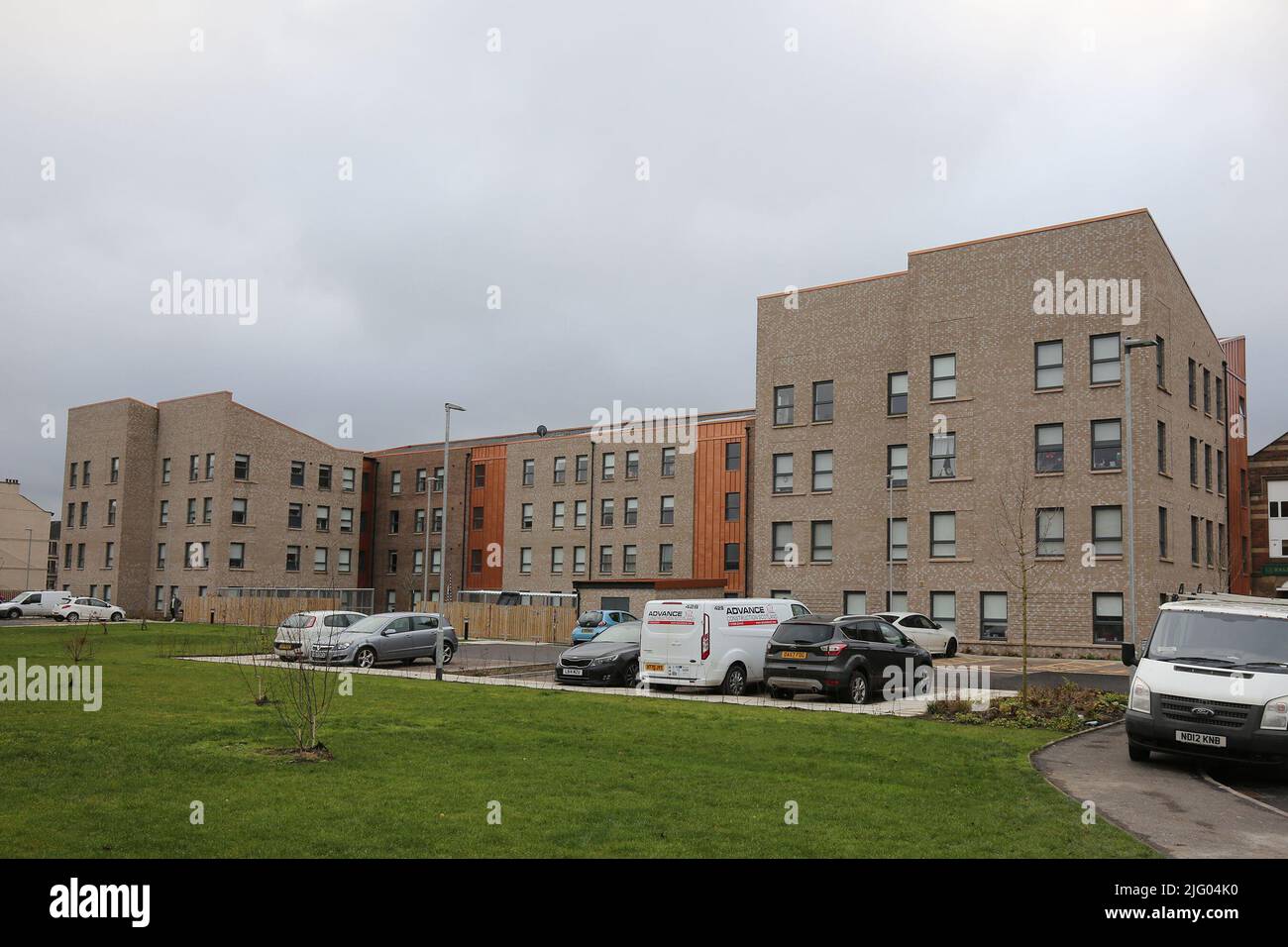 Govanhill, Glasgow Scotland, UK. Newly constructed social housing by ...