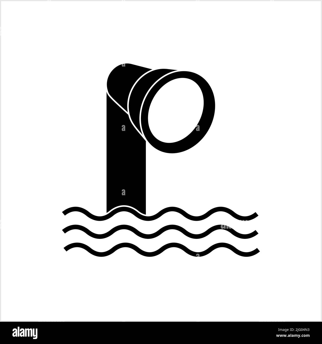 Periscope Icon, Mirror Prism Observation Instrument Vector Art ...