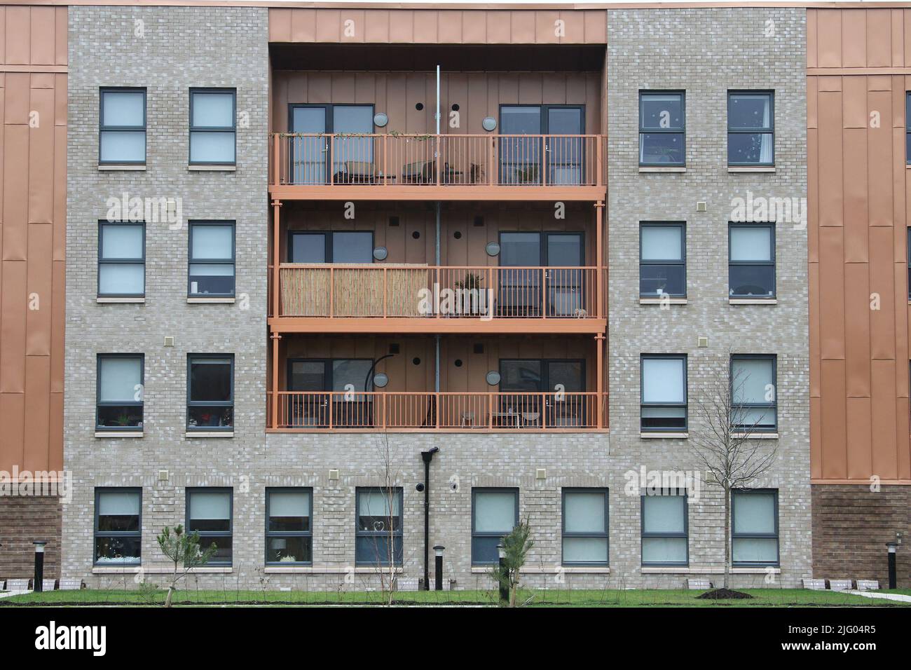 Govanhill, Glasgow Scotland, UK. Newly constructed social housing by ...