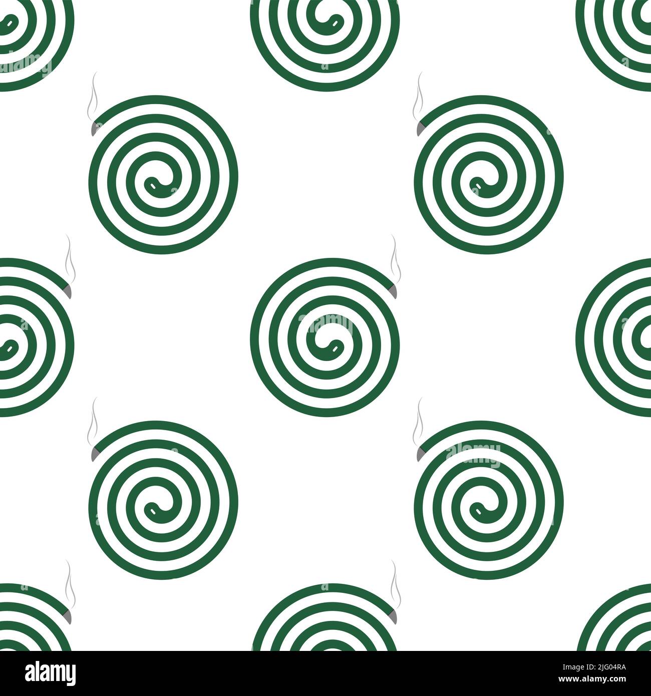 Mosquito Repellent Coil Icon Seamless Pattern, Bug, Insect Killer ...