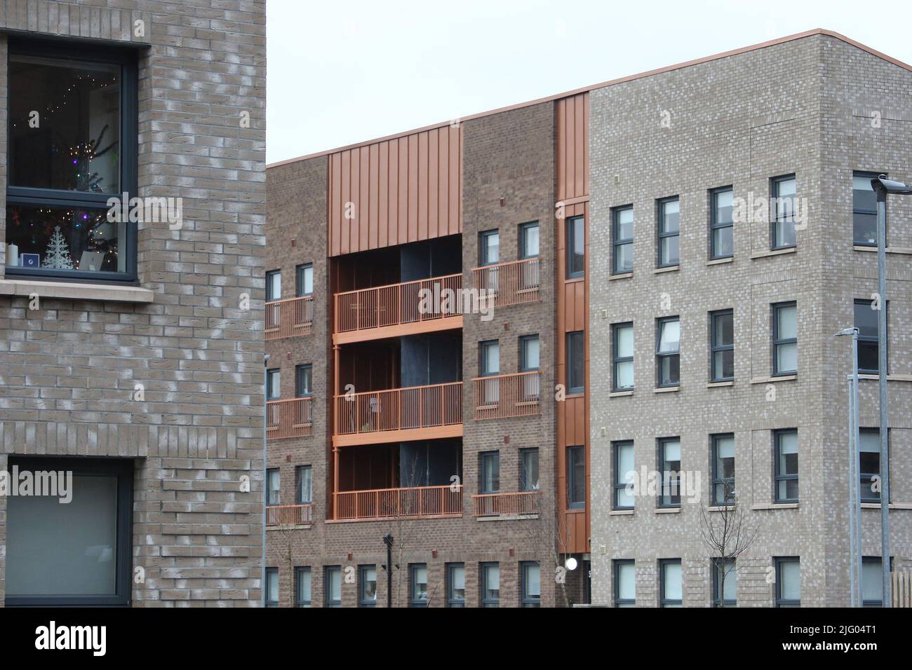 Govanhill, Glasgow Scotland, UK. Newly constructed social housing by ...