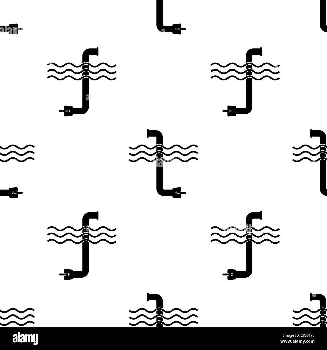 Periscope Icon Seamless Pattern, Mirror Prism Observation Instrument ...