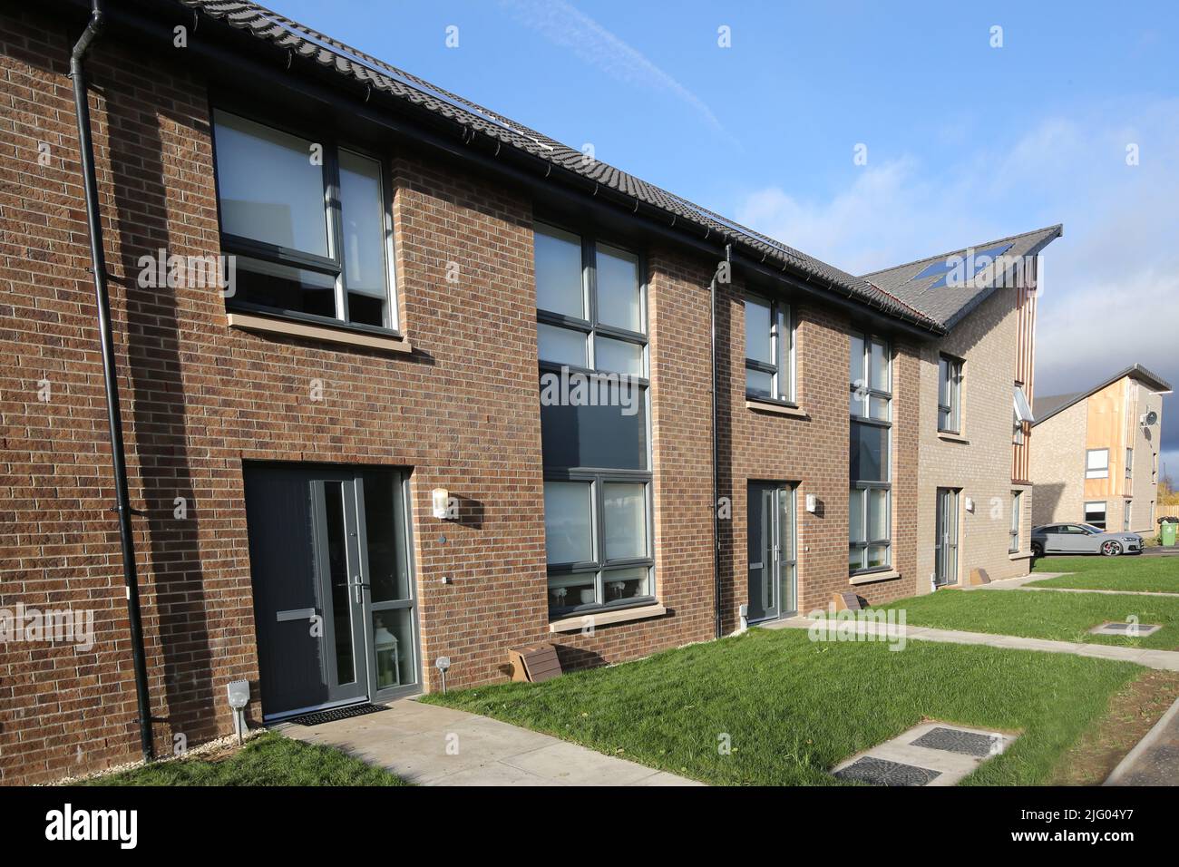 Govanhill, Glasgow Scotland, UK. Newly constructed social housing by ...