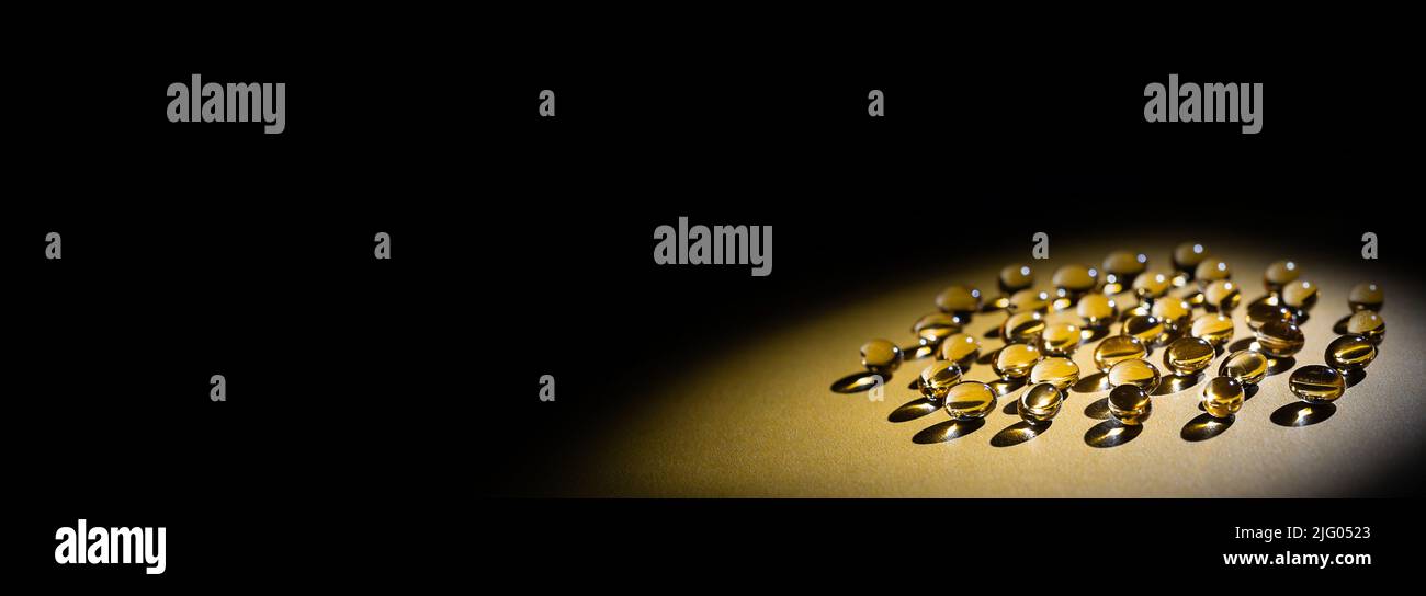 dietary supplements lowkey copy space large size banner. vitamin d-3 ...
