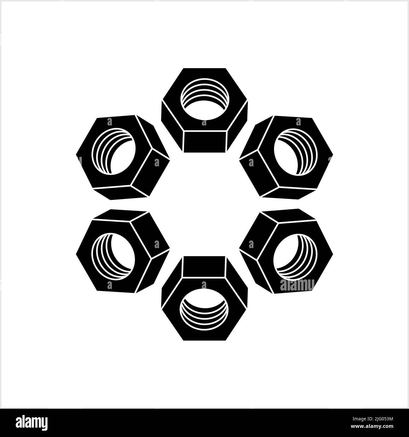 Lock nut bolt Stock Vector Images - Alamy