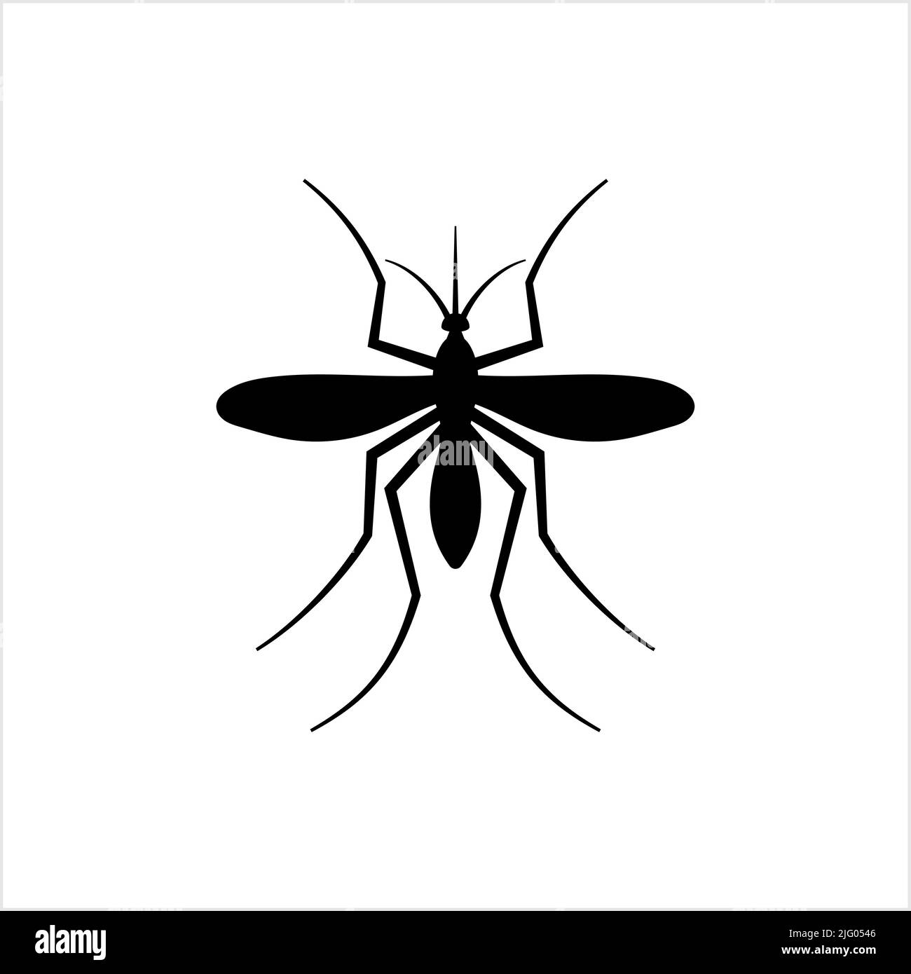 Mosquito Icon, Mosquitos Insect Icon Vector Art Illustration Stock ...