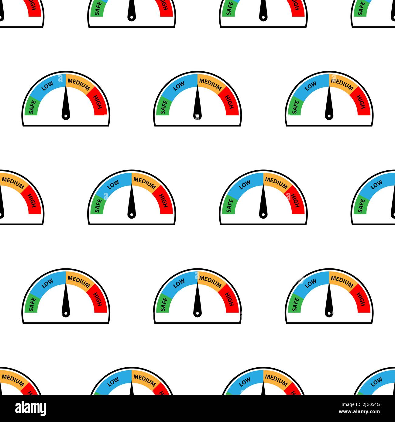 Risk Icon Seamless Pattern, Risk Level Icon, Risk Valuation Vector Art ...