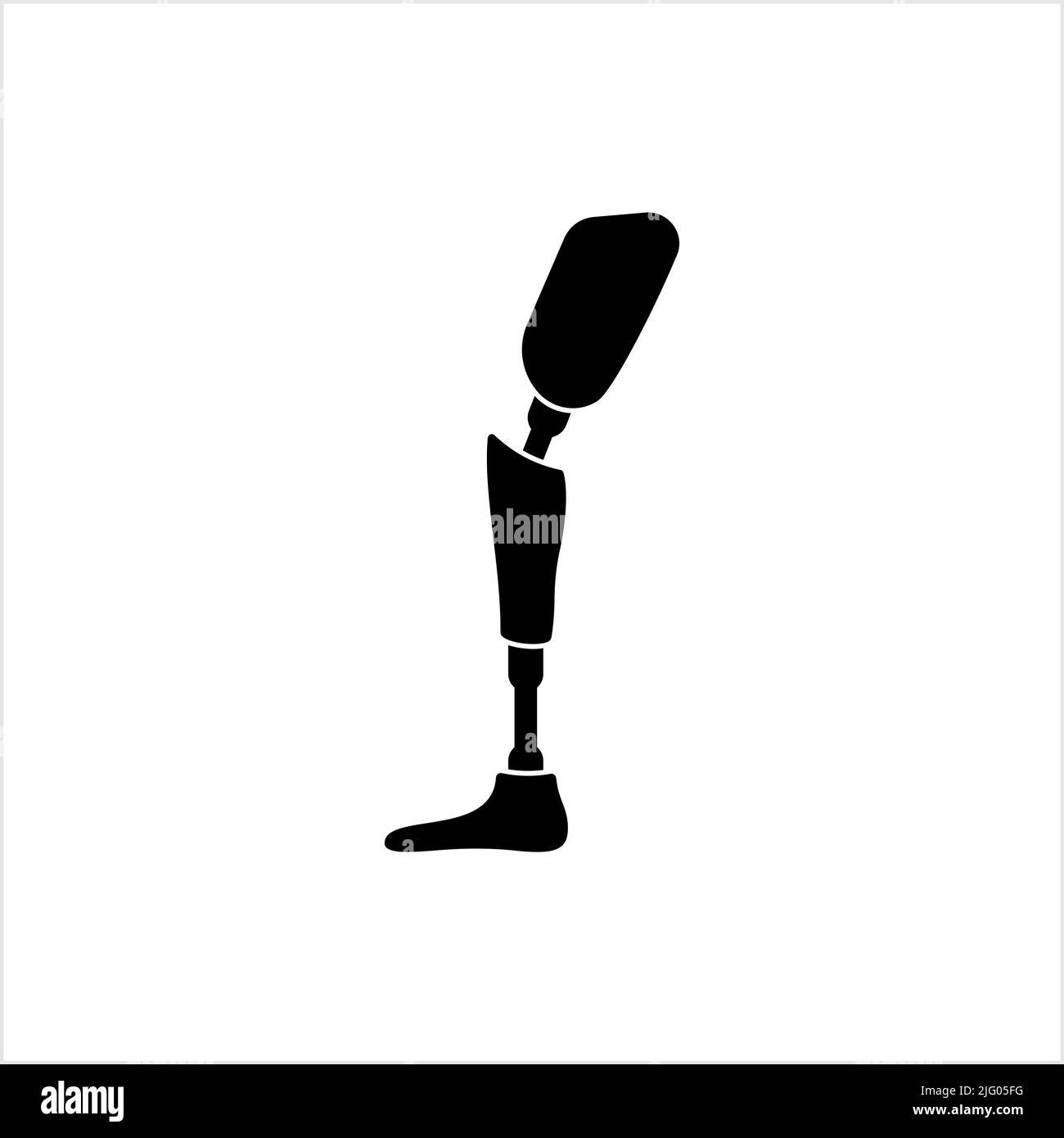Prosthetic Leg Icon, Artificial Device Replacement Of Missing Human Leg ...