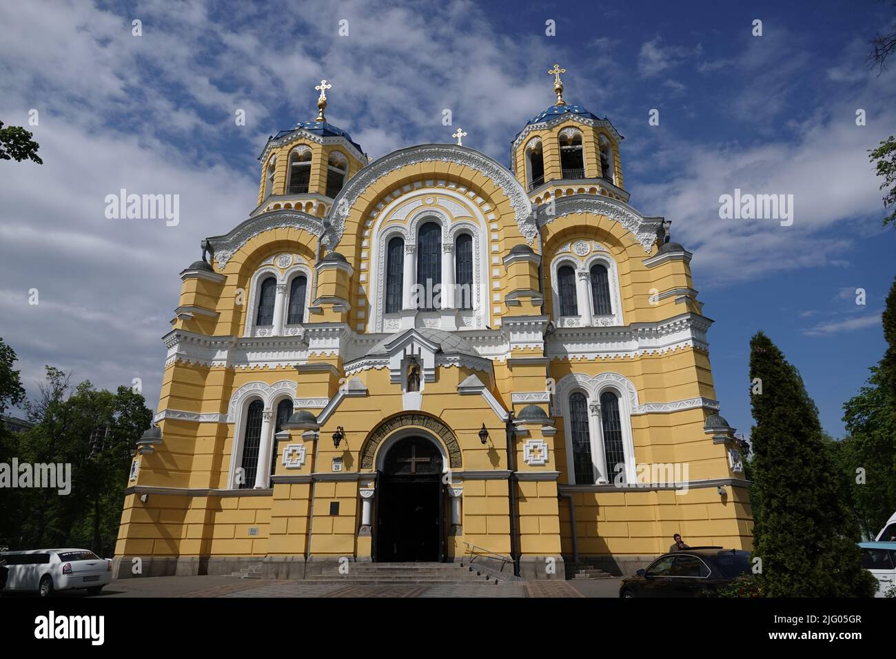 Kyiv, Ukraine May 14, 2021: Vladimir Cathedral is a monument of neo ...