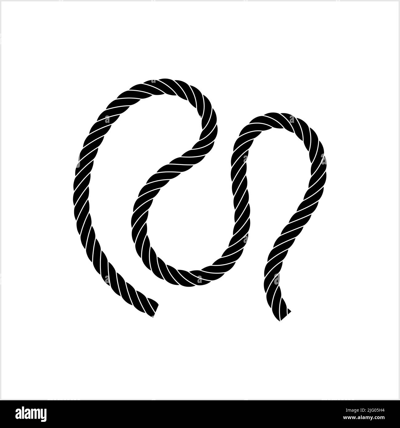 Rope Icon, String Icon Vector Art Illustration Stock Vector Image & Art ...