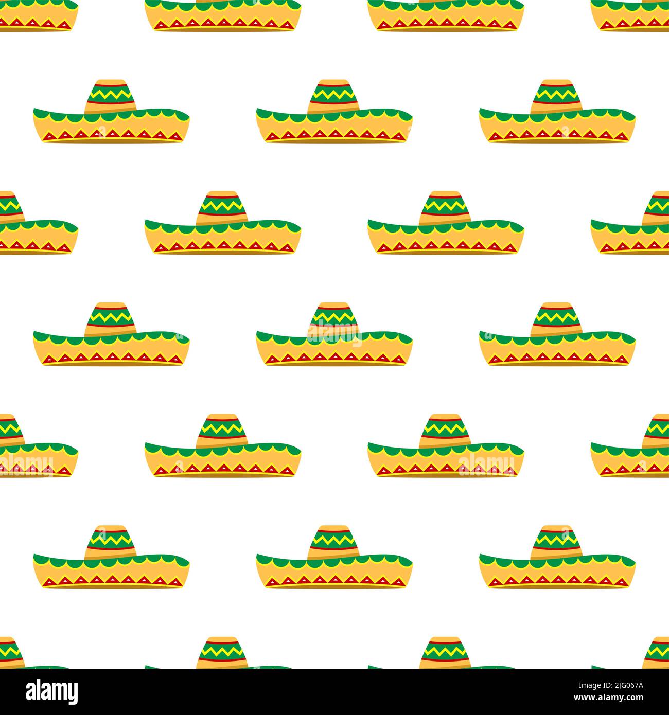 Sombrero Icon Seamless Pattern, Hat, Shadower, Mexican Wide Brimmed ...